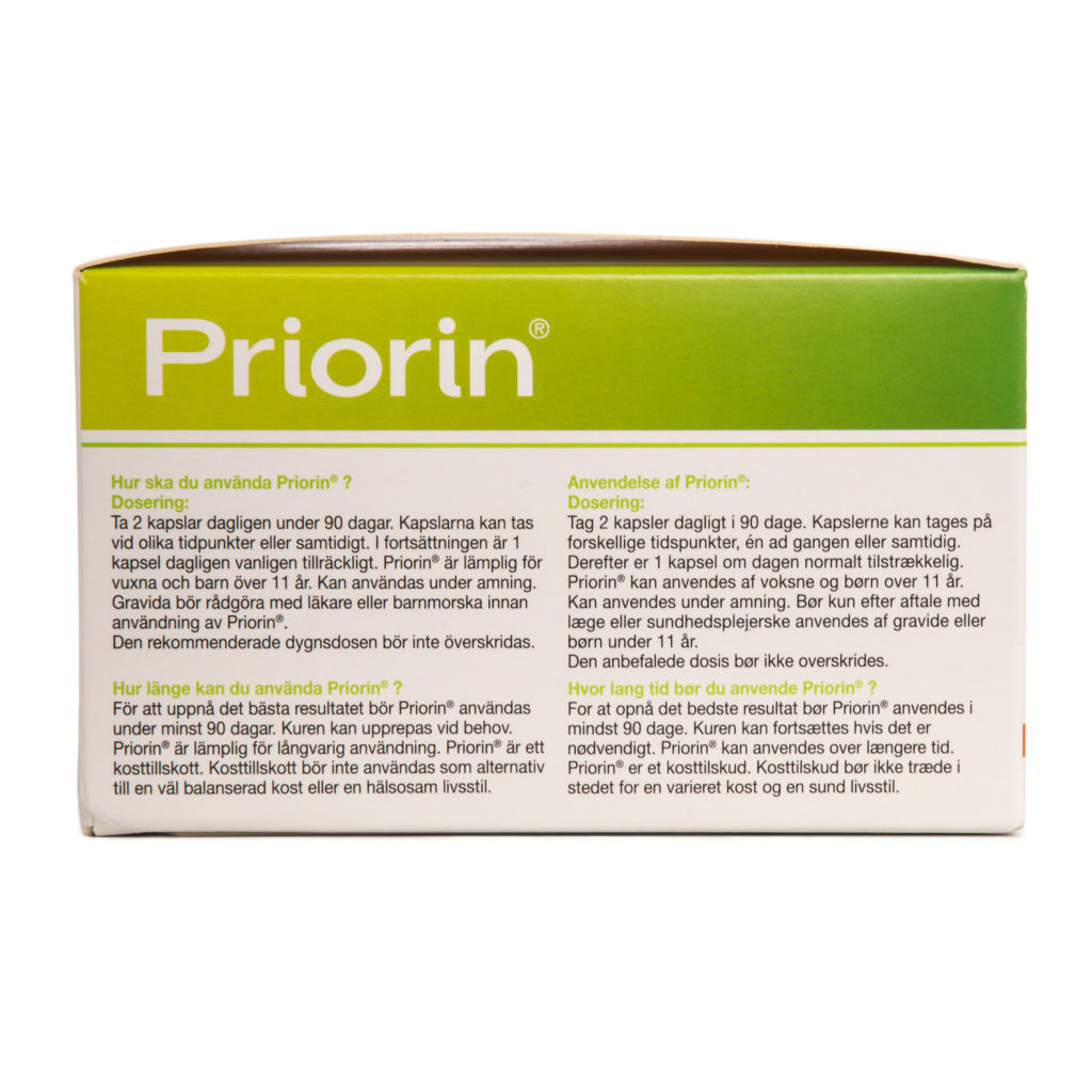 Priorin | 60 Kapsler kun 425,00 kr | mecindo.no