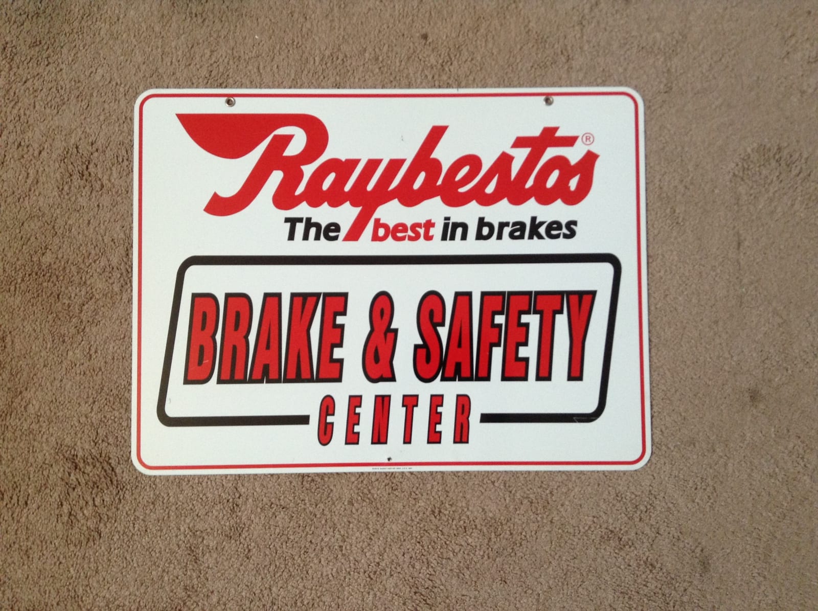Raybestos Brake & Safety DST Sign at Dallas 2013 as B30 - Mecum Auctions