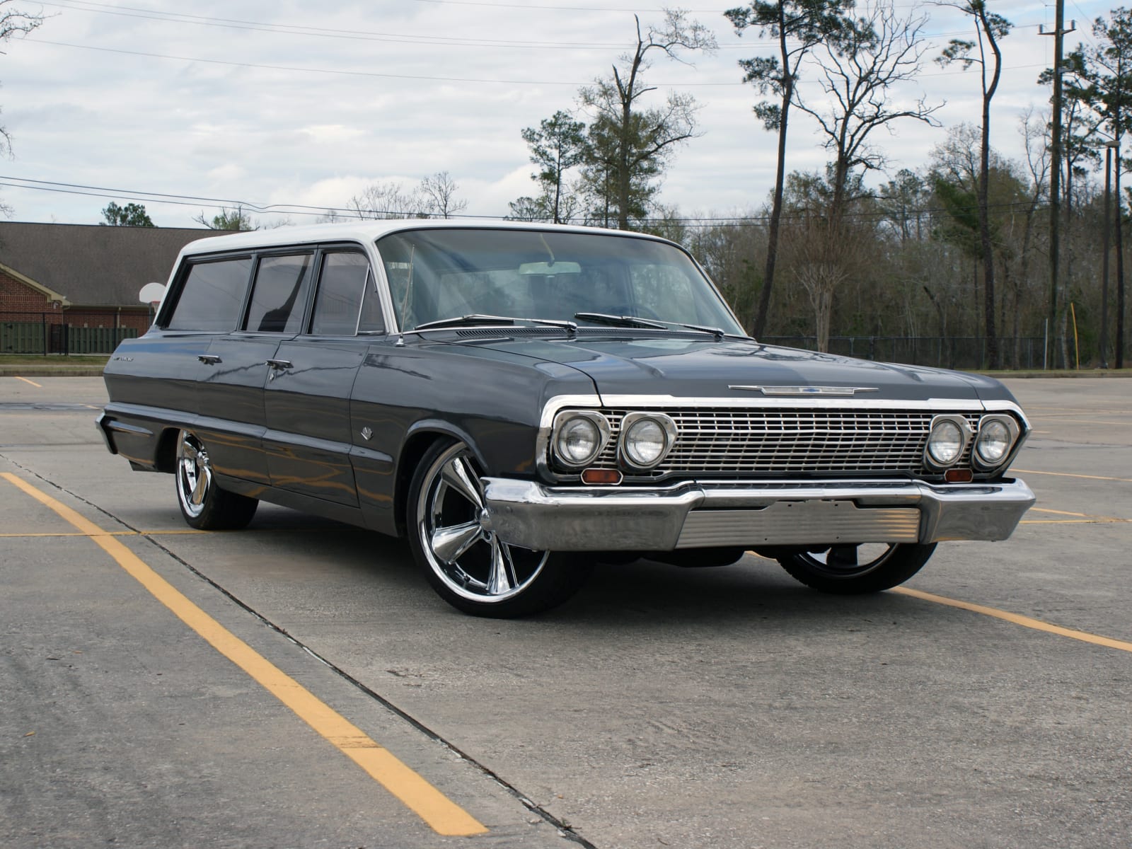 1963 Chevrolet Bel Air Wagon at Houston 2013 as T330 - Mecum Auctions