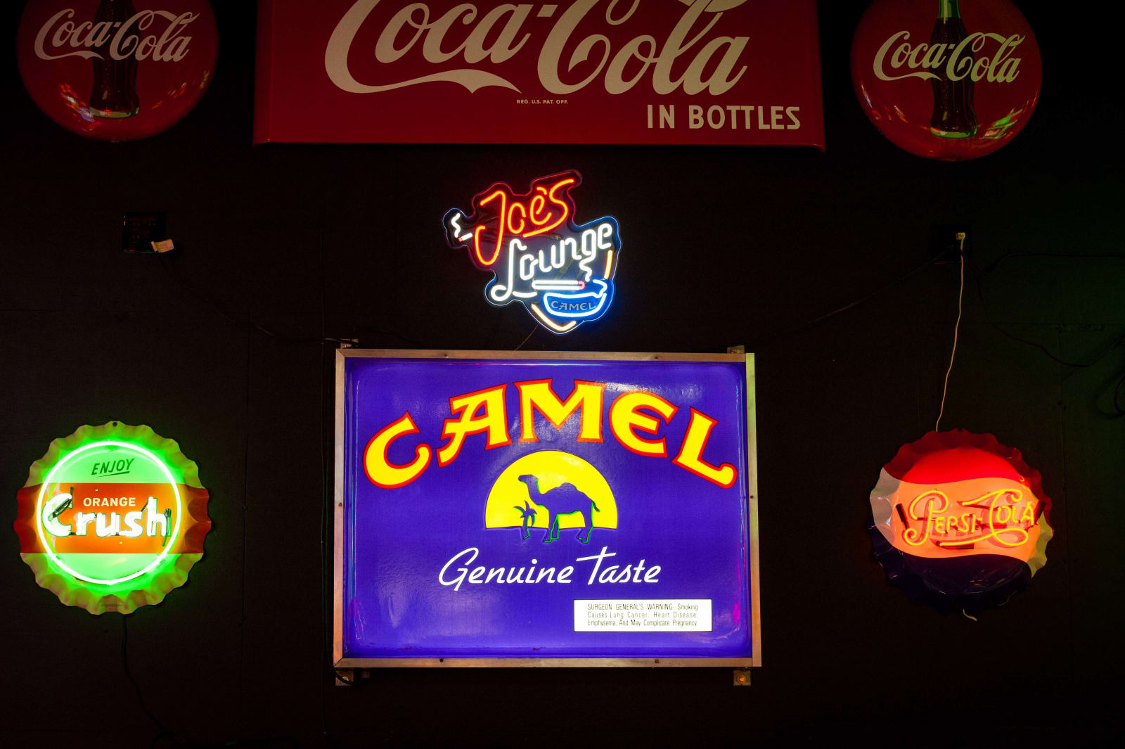 Camel Cigarettes Neon And Light-Up Signs - Lot Of 2 at The Eddie Vannoy ...