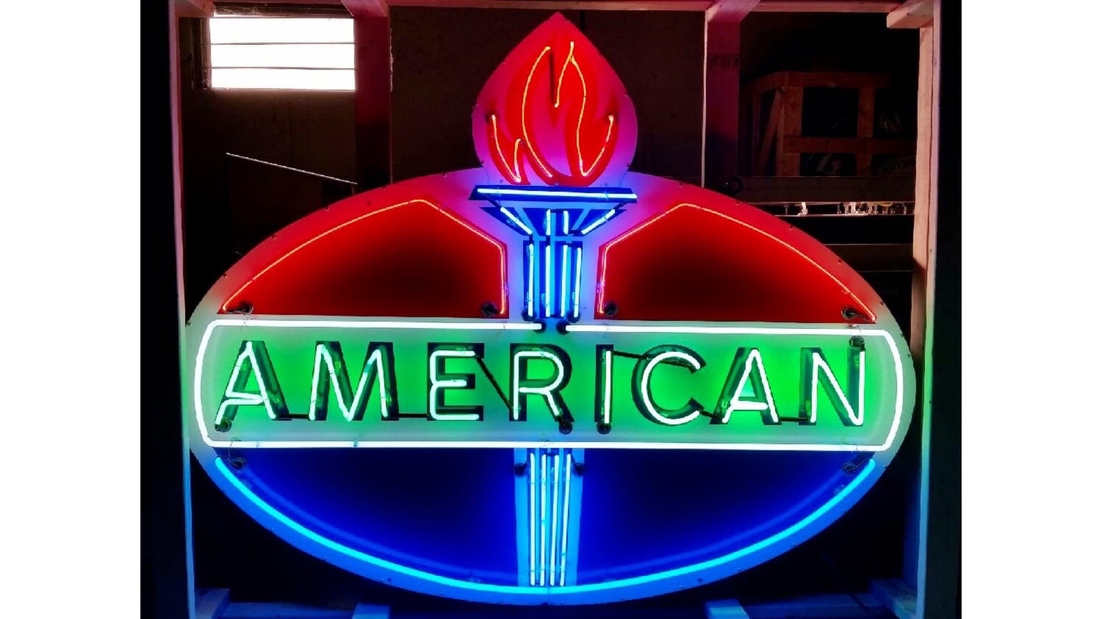 American Neon Sign SSPN 74x60 at Austin 2015 as J45 - Mecum Auctions