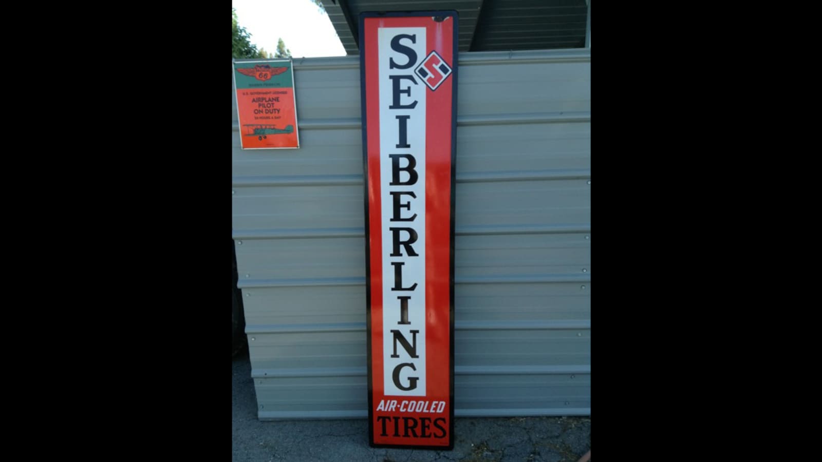 1950s Seiberling Tires Porcelain Sign 15x72 at Monterey 2014 as H58 ...