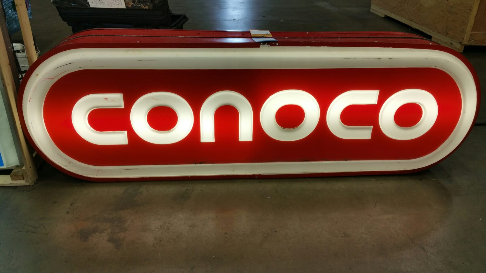 Conoco Lighted Sign 96x30 at Dallas 2015 as K20 - Mecum Auctions