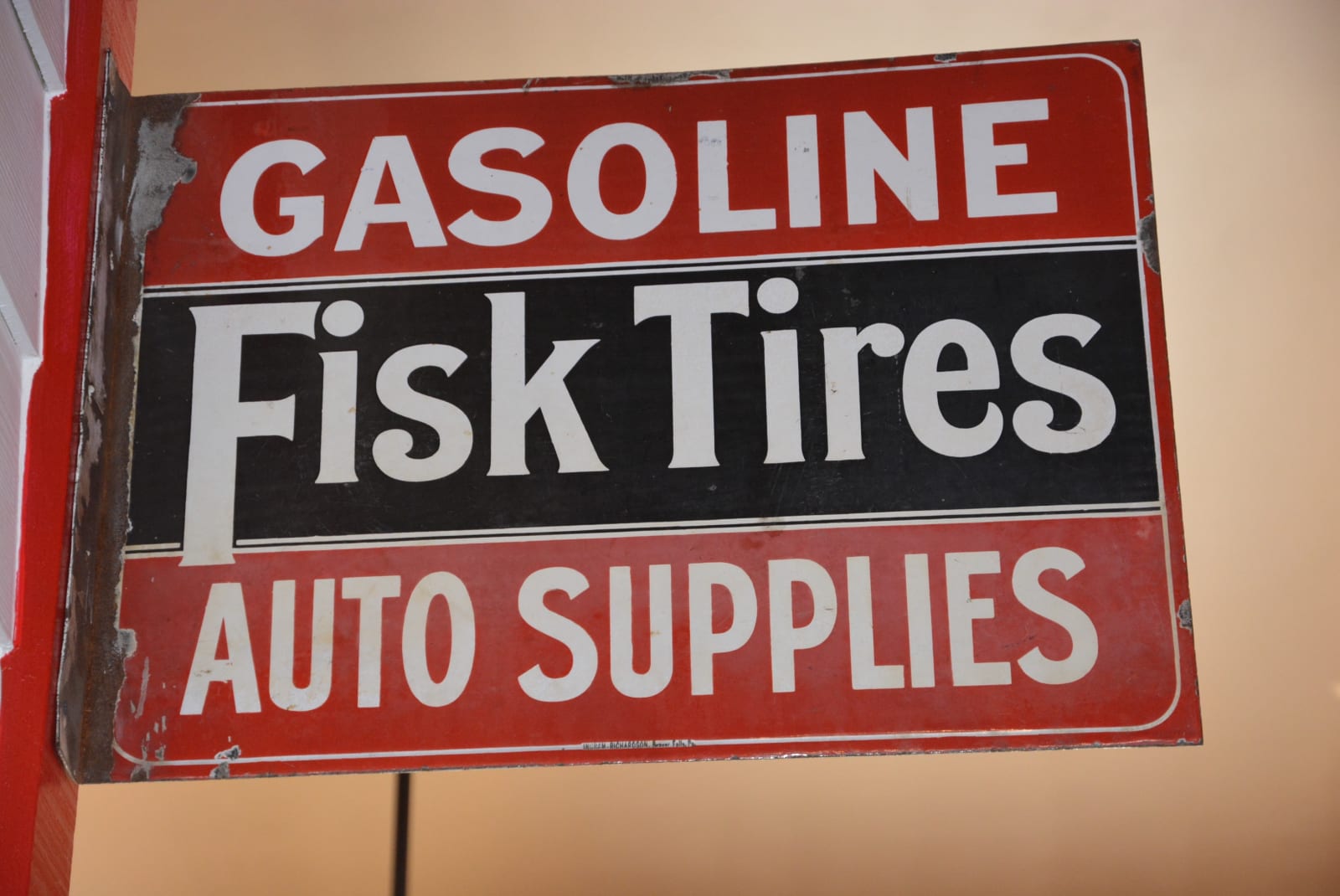 Fisk Tires Gasoline Auto Supplies Flange Sign at Kissimmee 2016 as M289 ...