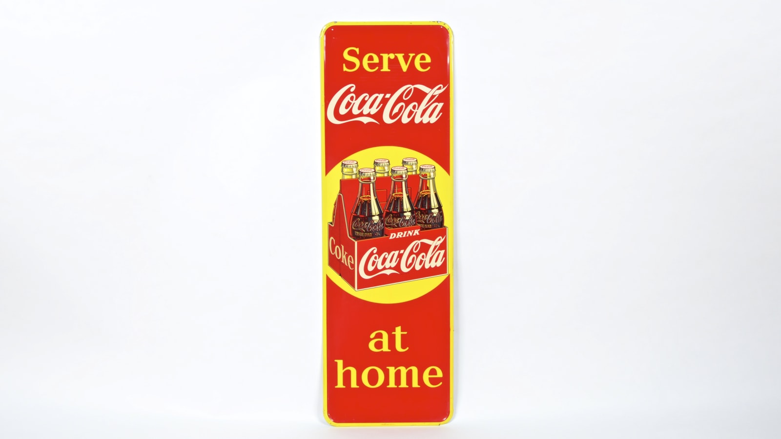 Serve Coca Cola At Home Vertical Sign SST 17x54 at Kissimmee 2016 as ...