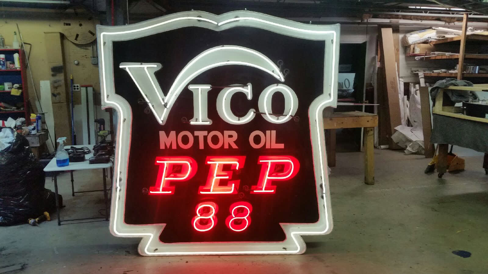 Vico Pep 88 Motor Oil Neon Sign SSPN at Kissimmee 2016 as Q29 - Mecum ...