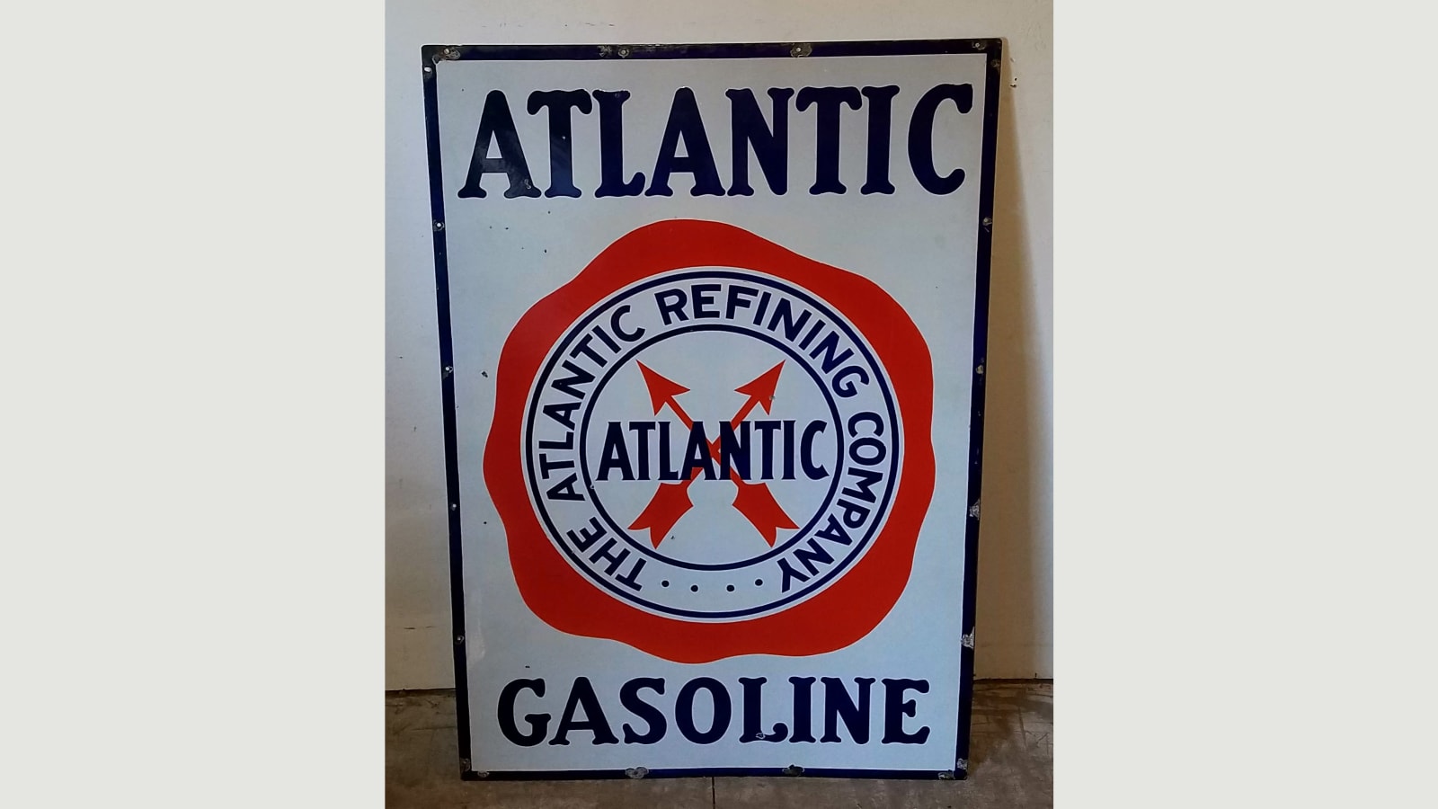 Atlantic Gasoline Sign SSP 36x52 at Kissimmee 2018 as M13.1 - Mecum ...
