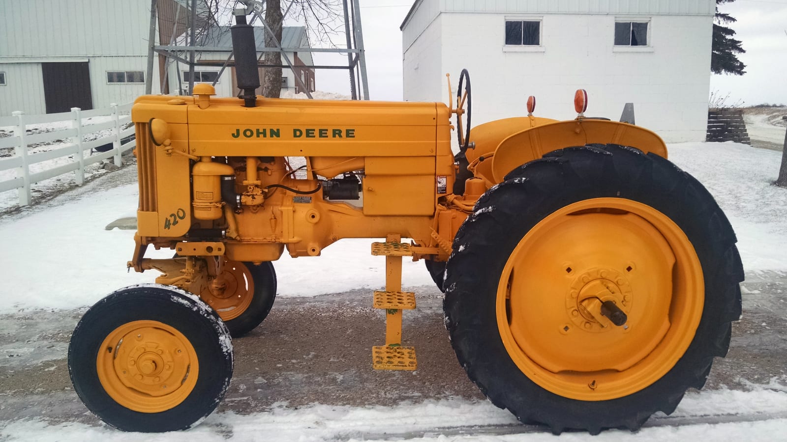 1957 John Deere 420T at Gone Farmin' Tractor Spring Classic 2016 as ...