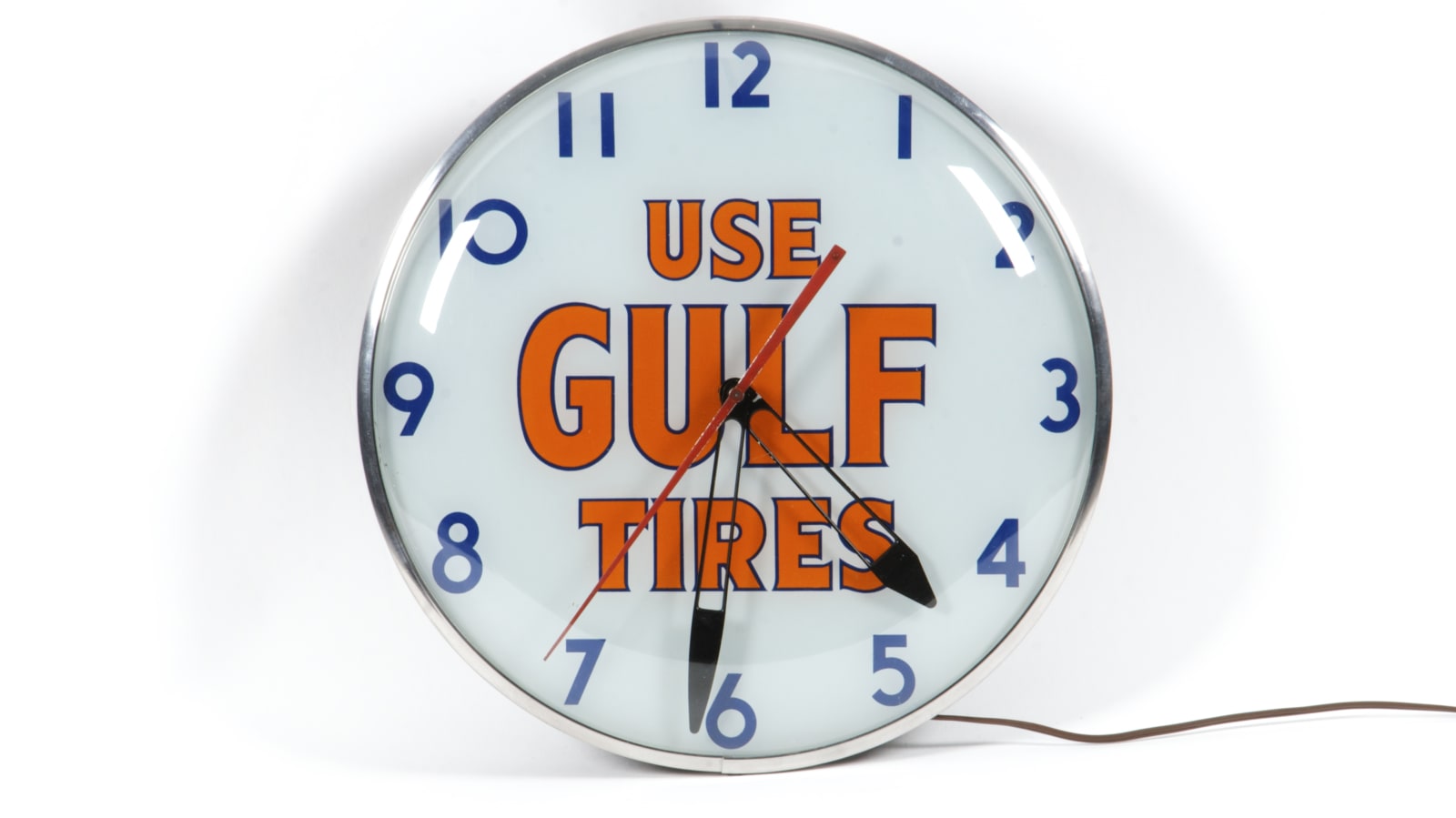 Use Gulf Tires Glass Face Clock 12 Inches at Gone Farmin' Iowa Premier 2015 as M86 - Mecum Auctions