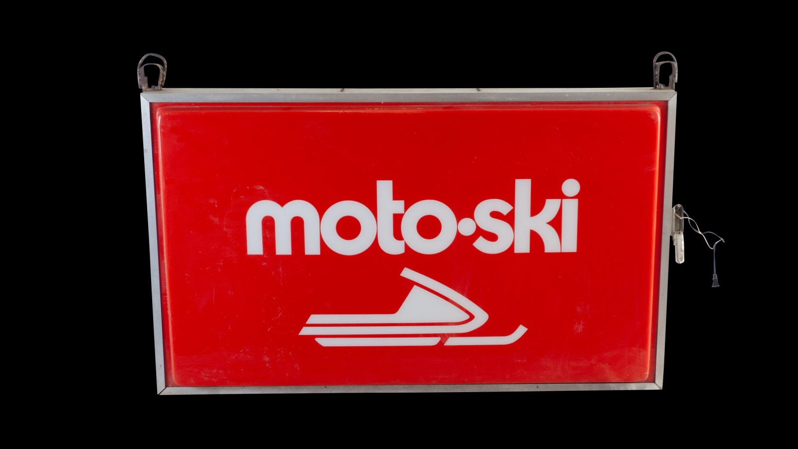 1960s Moto-Ski Plastic Light-Up Double-Sided Sign 61x40 at Gone Farmin ...