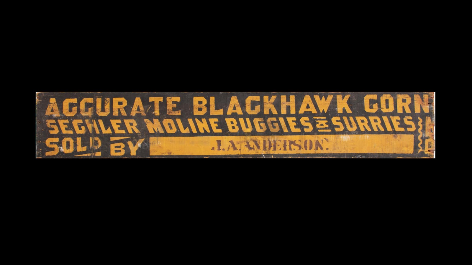 Accurate Blackhawk Corn, Single-Sided Wooden Sign 36x6 at Gone Farmin ...