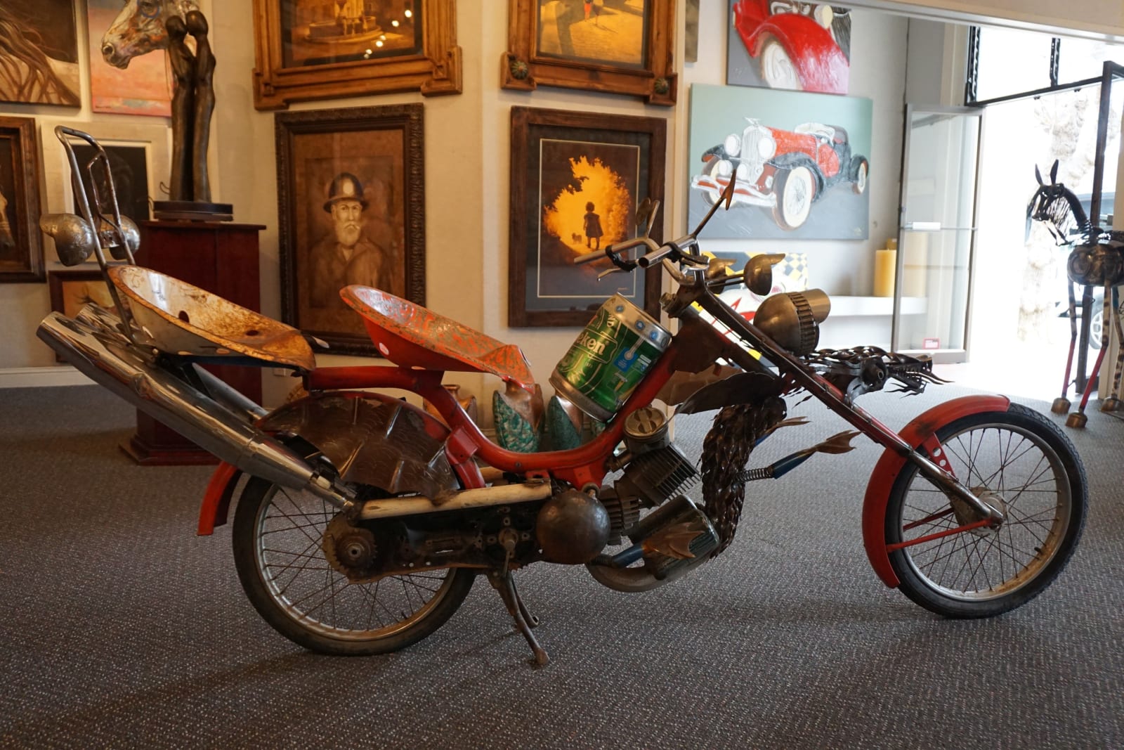 Ultimate Rat Bike Art Piece at Las Vegas Motorcycles 2018 as F303.1 ...