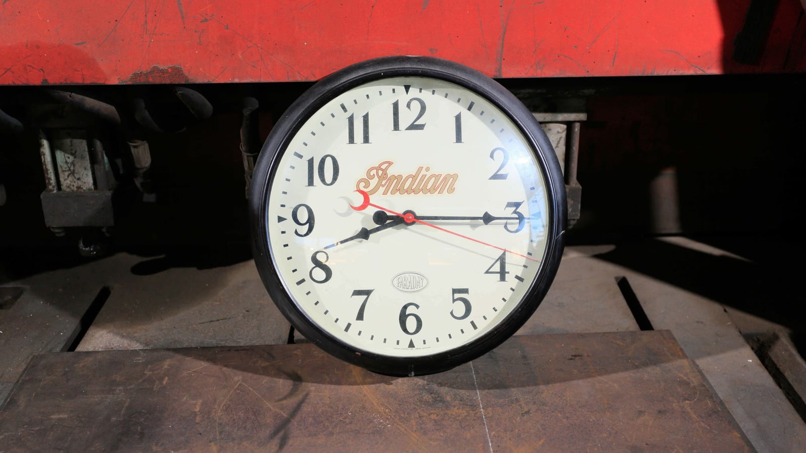 Indian Motorcycle Faraday Clock 14x4 at Las Vegas Motorcycles 2019 as ...