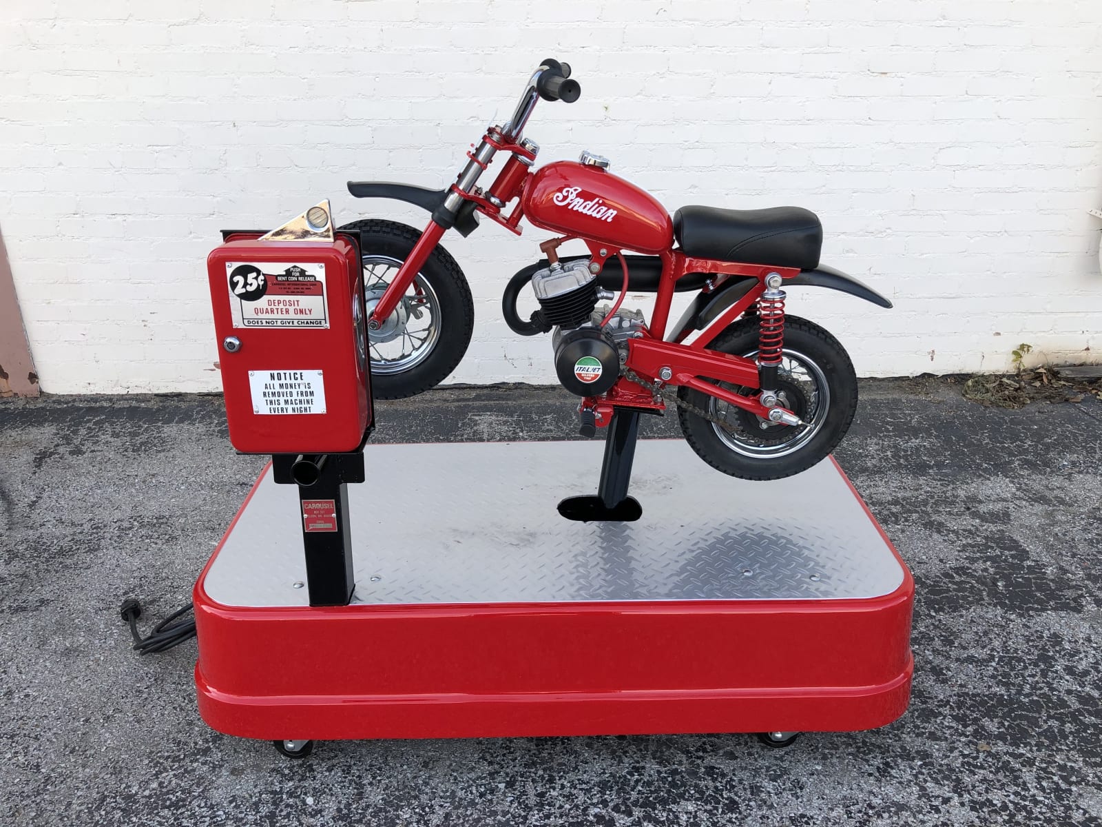1972 Indian MM5 Mini Bike Coin-Operated Kiddie Ride 48x24x48 at Las ...