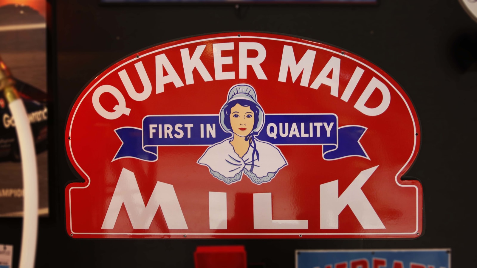 Quaker Maid Milk Porcelain Sign at The Eddie Vannoy Collection 2020 as ...