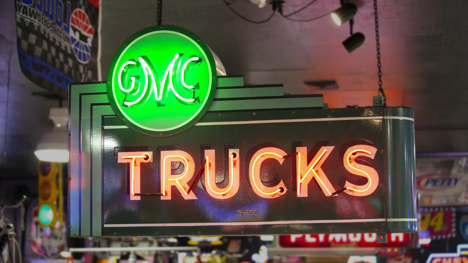 GMC Trucks Double-Sided Porcelain Neon Sign at The Eddie Vannoy ...