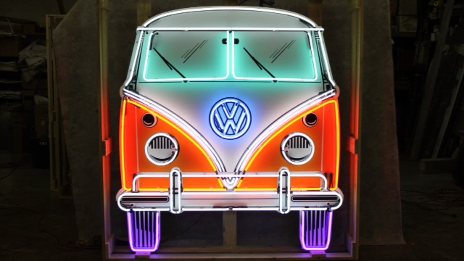 Volkswagen Bus Neon Sign SSTN at The Road Art Auction 2015 as S160 ...