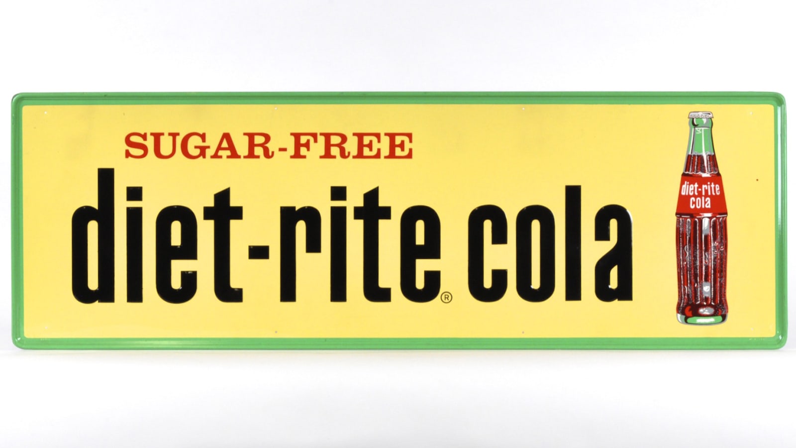 Diet Rite Cola Sign SSTE 54.5x18 at The Road Art Auction 2015 as U275 ...