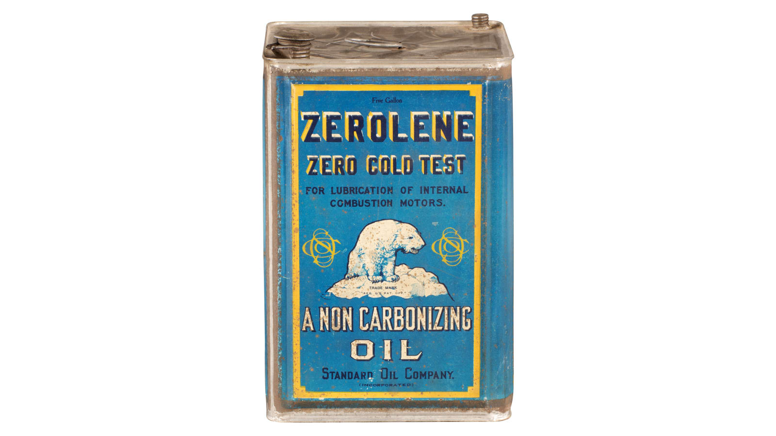 Zerolene Zero Cold Test A Non Carbonizing Oil Standard Oil Co. Five ...