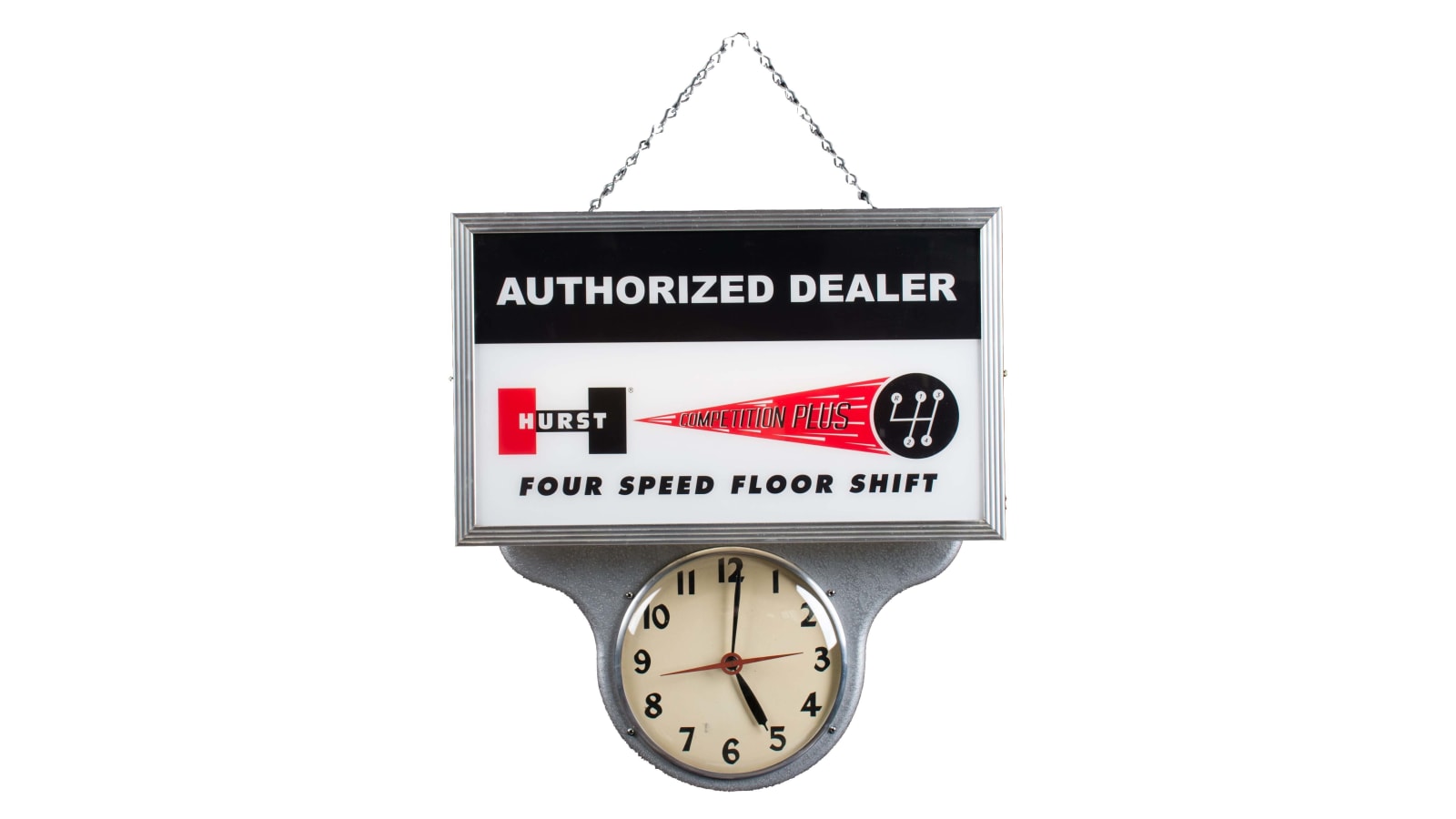 Hurst Shifter Clock 20x21x3 at Indy Road Art 2019 as H83 - Mecum Auctions