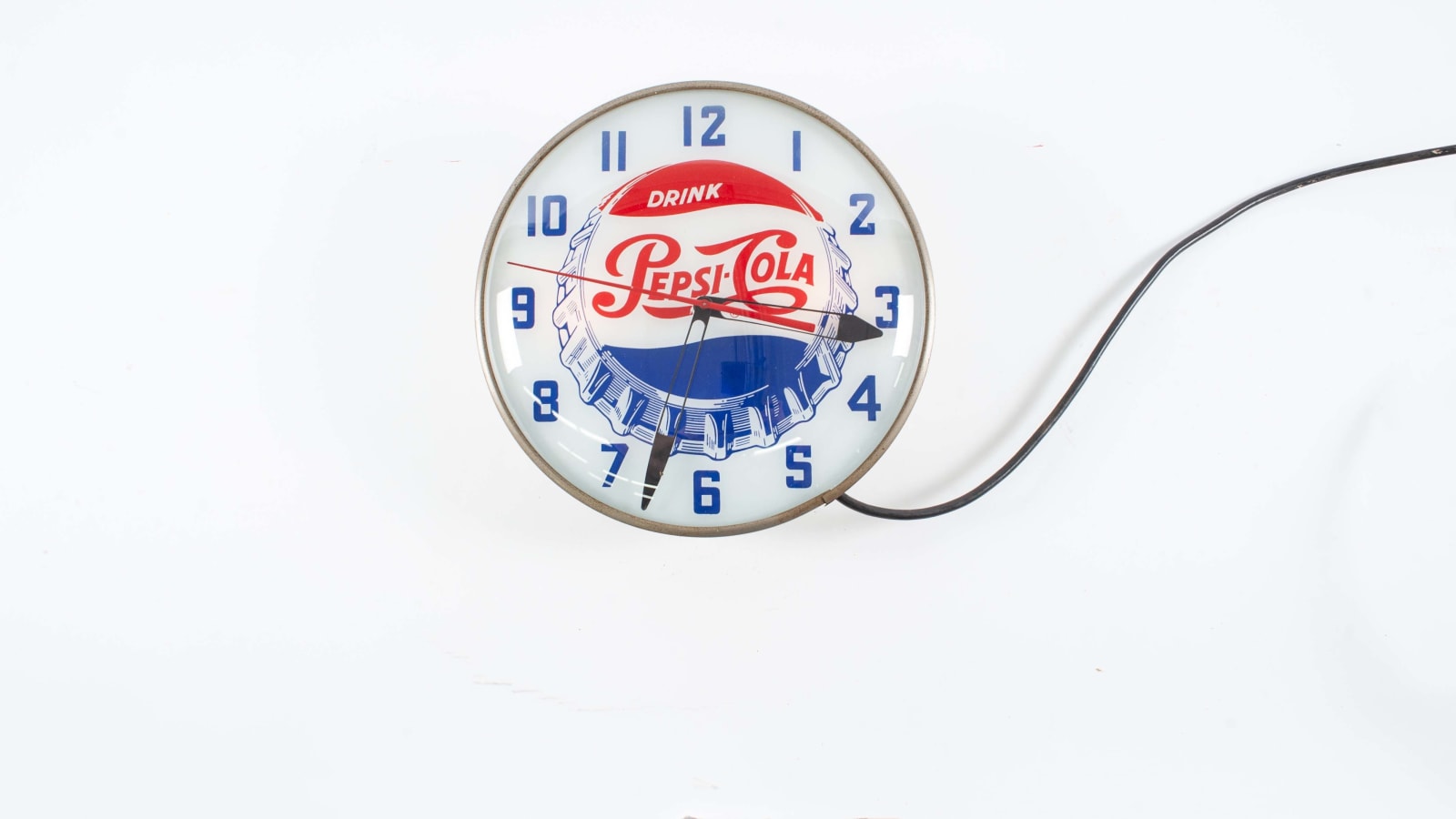 Pepsi-Cola Glass Face Lighted Clock at Indy Road Art 2020 as P21 ...
