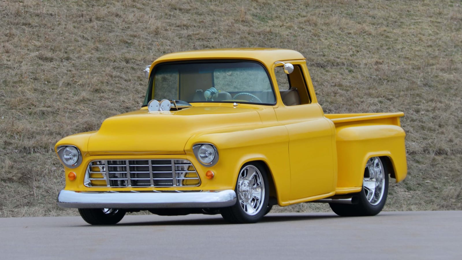 1955 Chevrolet 3100 Resto Mod Pickup at Indy 2021 as F269.1 - Mecum ...