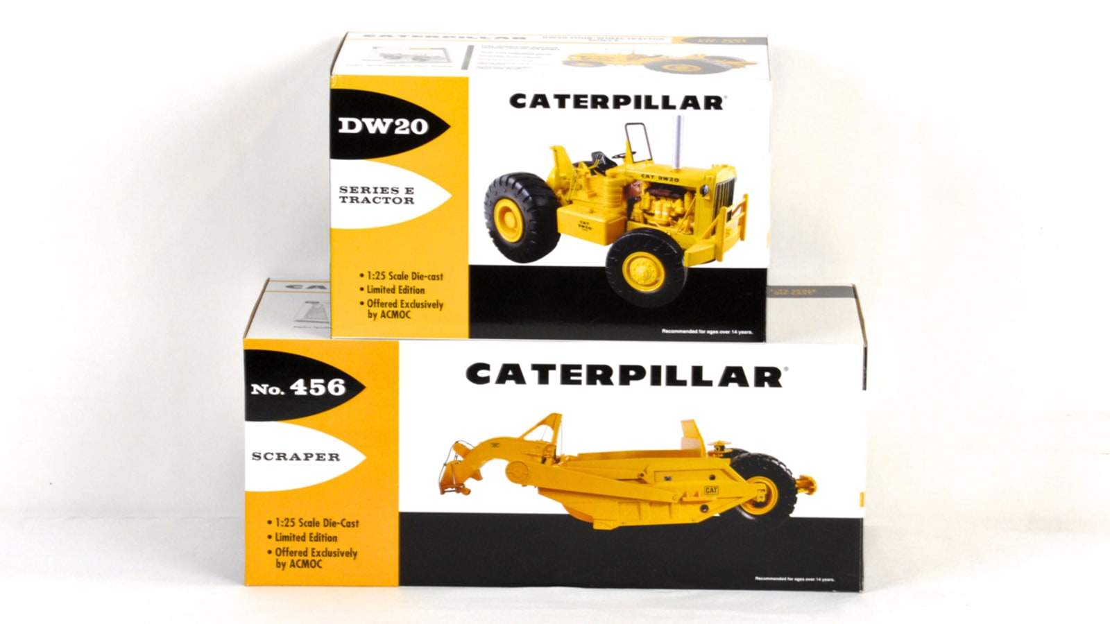 CAT DW20 Series E Tractor And CAT No 456 Scraper at The Toy Auction ...
