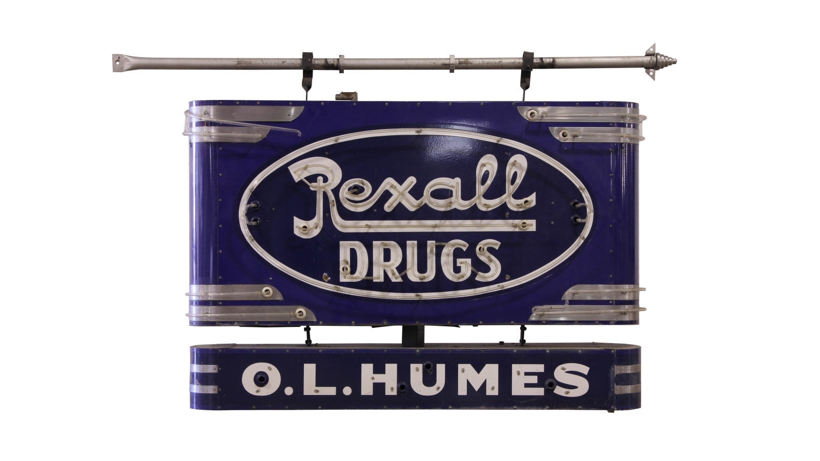 Rexall Drugs O.L. Humes 90x60x17 at The Walker Sign Collection 2015 as ...