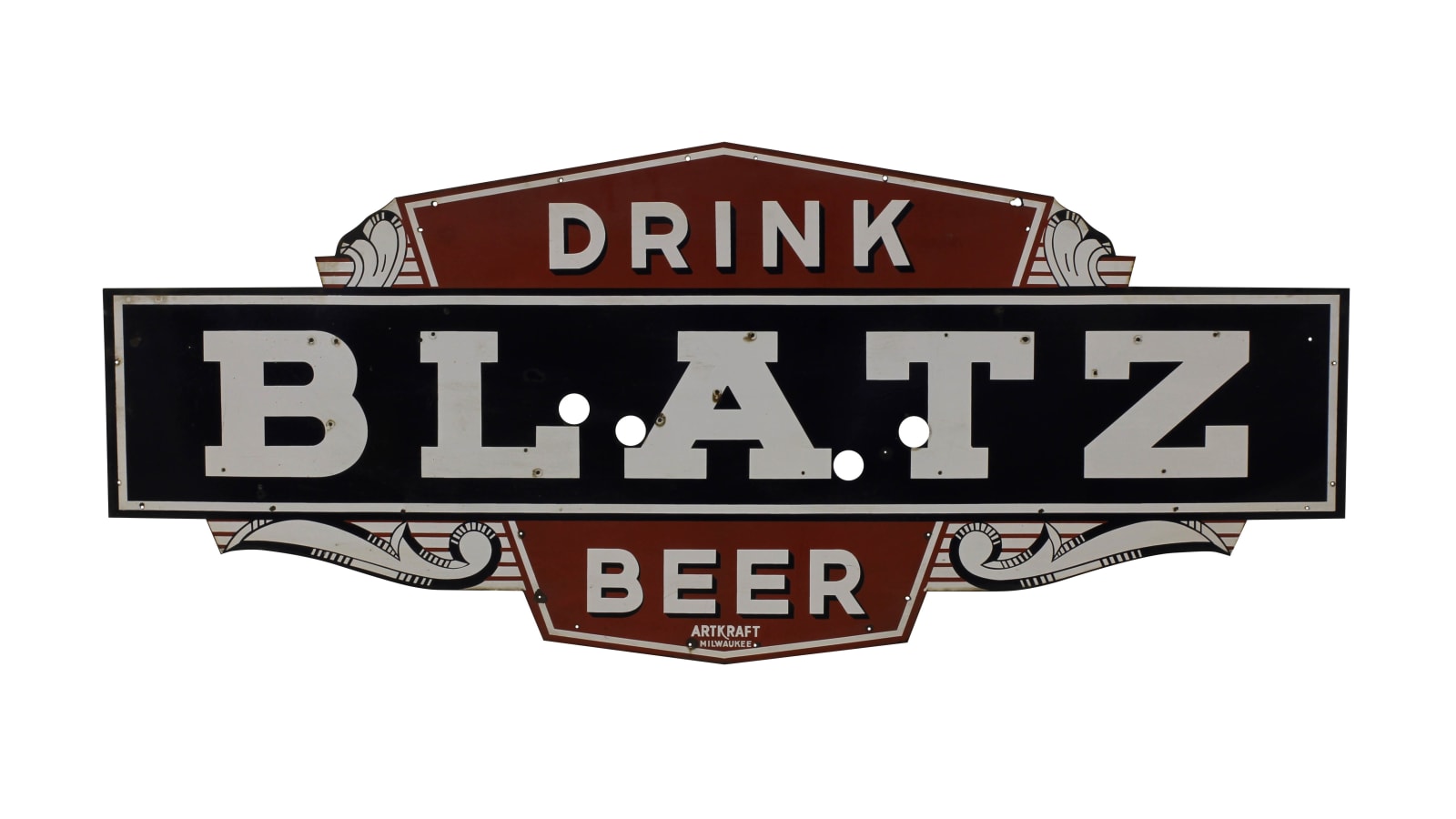 Blatz Beer 72x30 at The Walker Sign Collection 2015 as S150 - Mecum ...