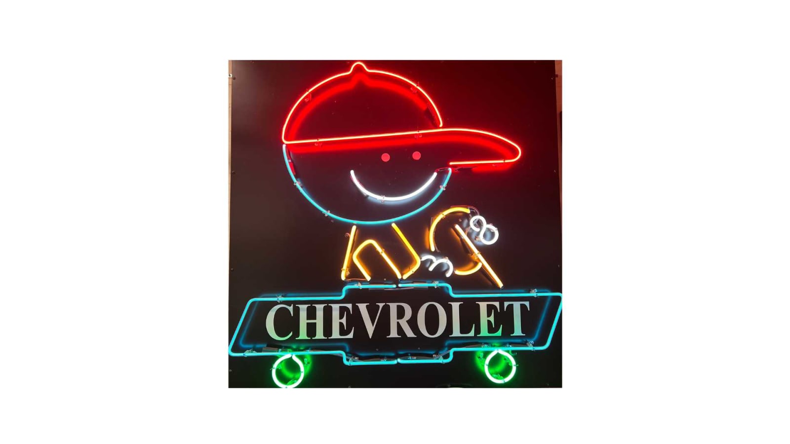 Chevy Boy Single-Sided Neon Sign at Indy 2023 as Z724 - Mecum Auctions