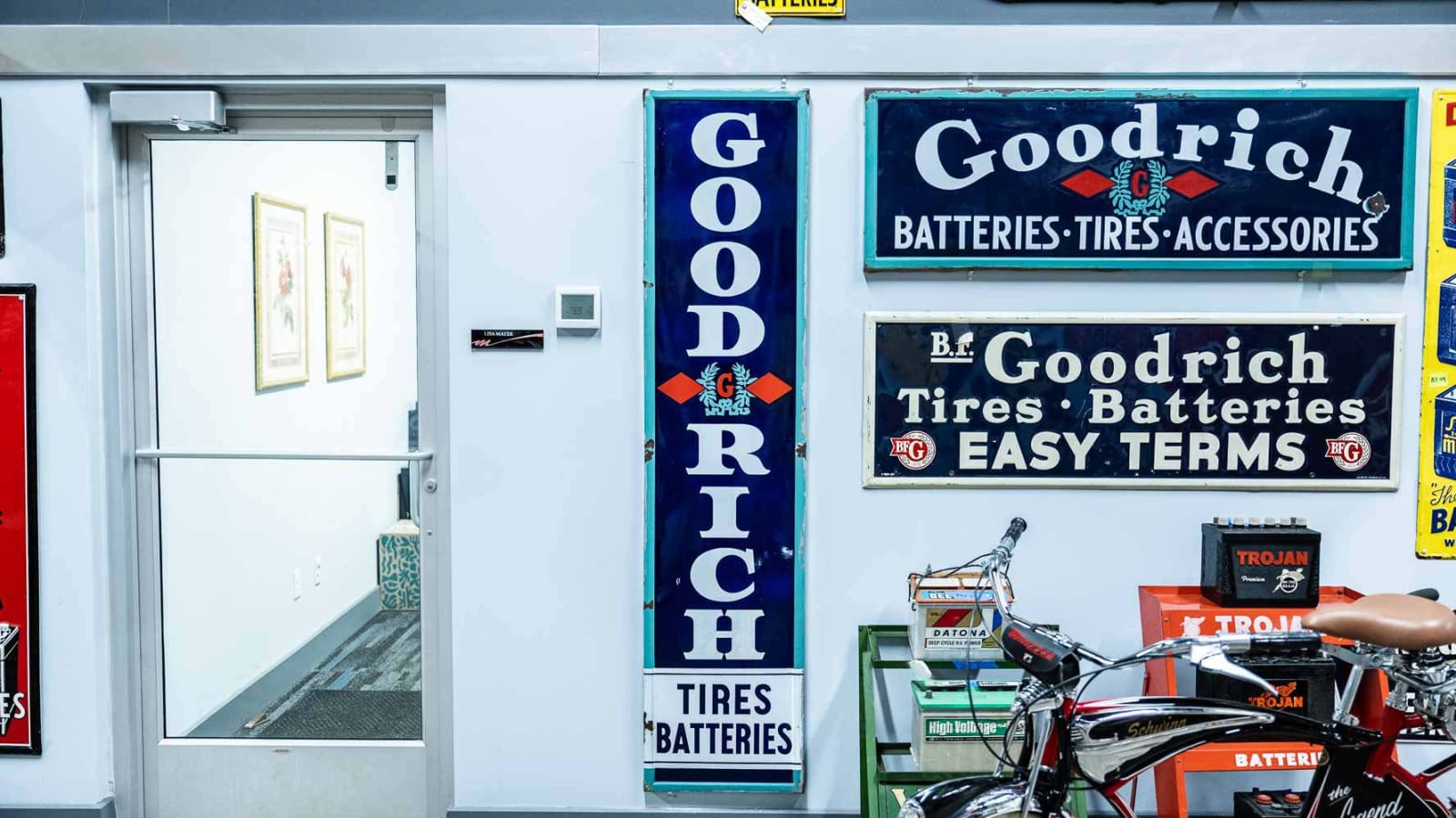 1930s Goodrich Single-Sided Porcelain Sign at The World’s Largest Road ...