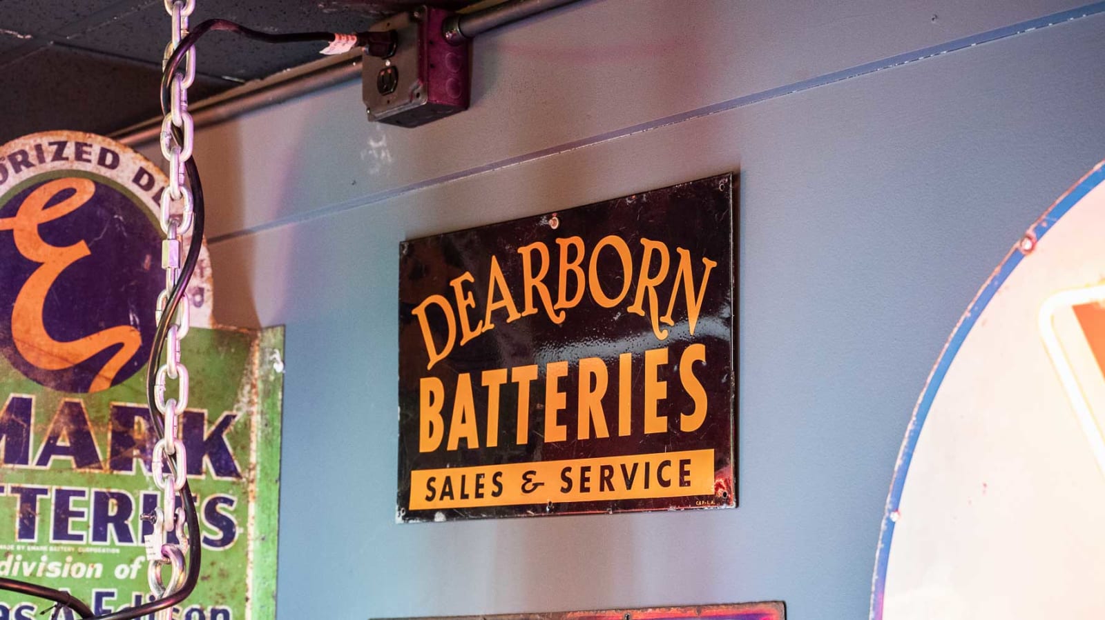 Dearborn Batteries Single-Sided Tin Sign at The World’s Largest Road ...