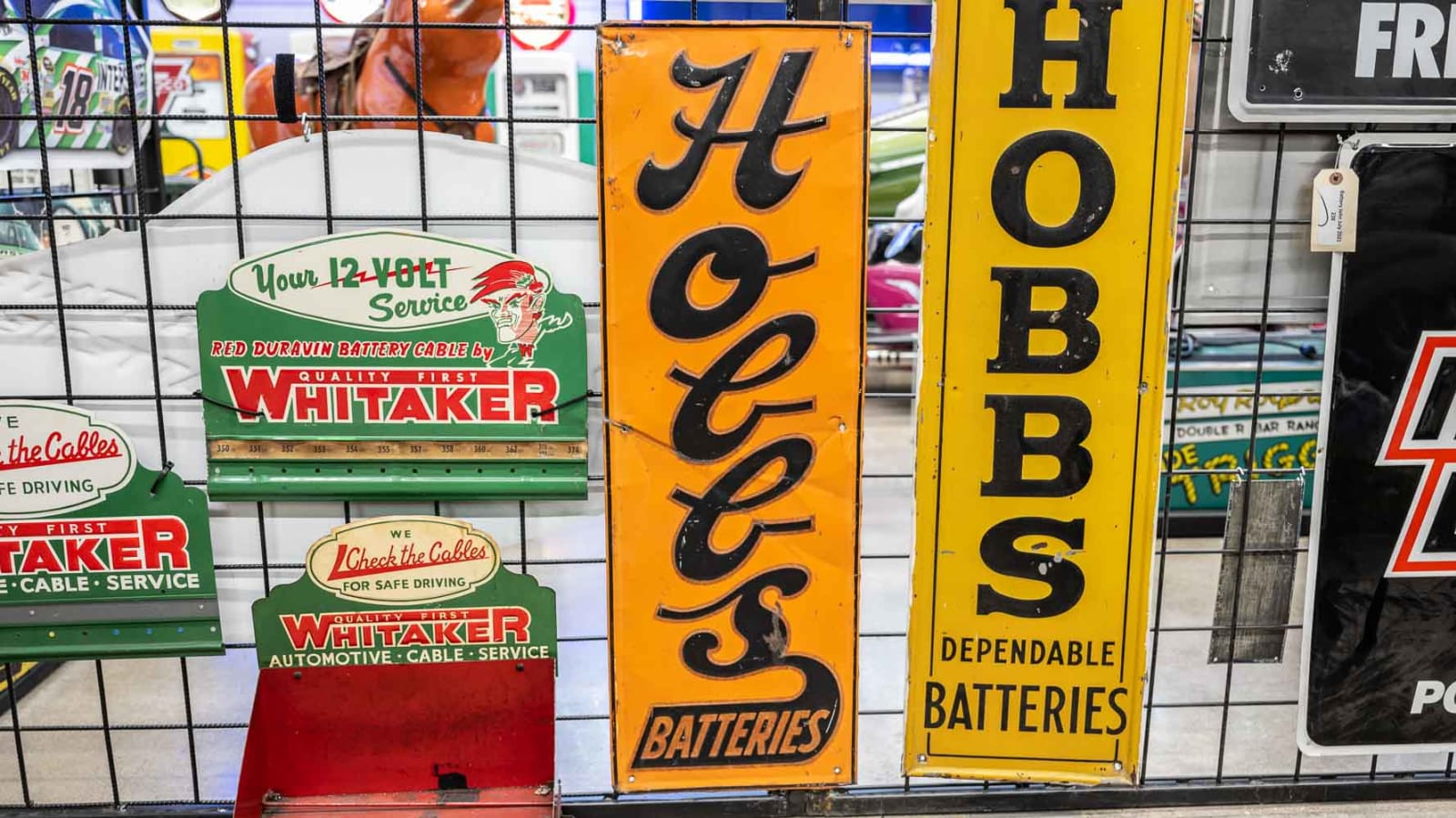 Whitaker and Hobbs Battery Racks and Sign at The World’s Largest Road ...