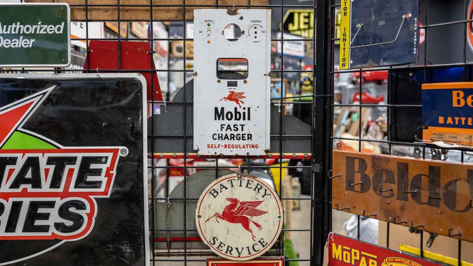 Mobil Single-Sided Porcelain Signs at The World’s Largest Road Art ...