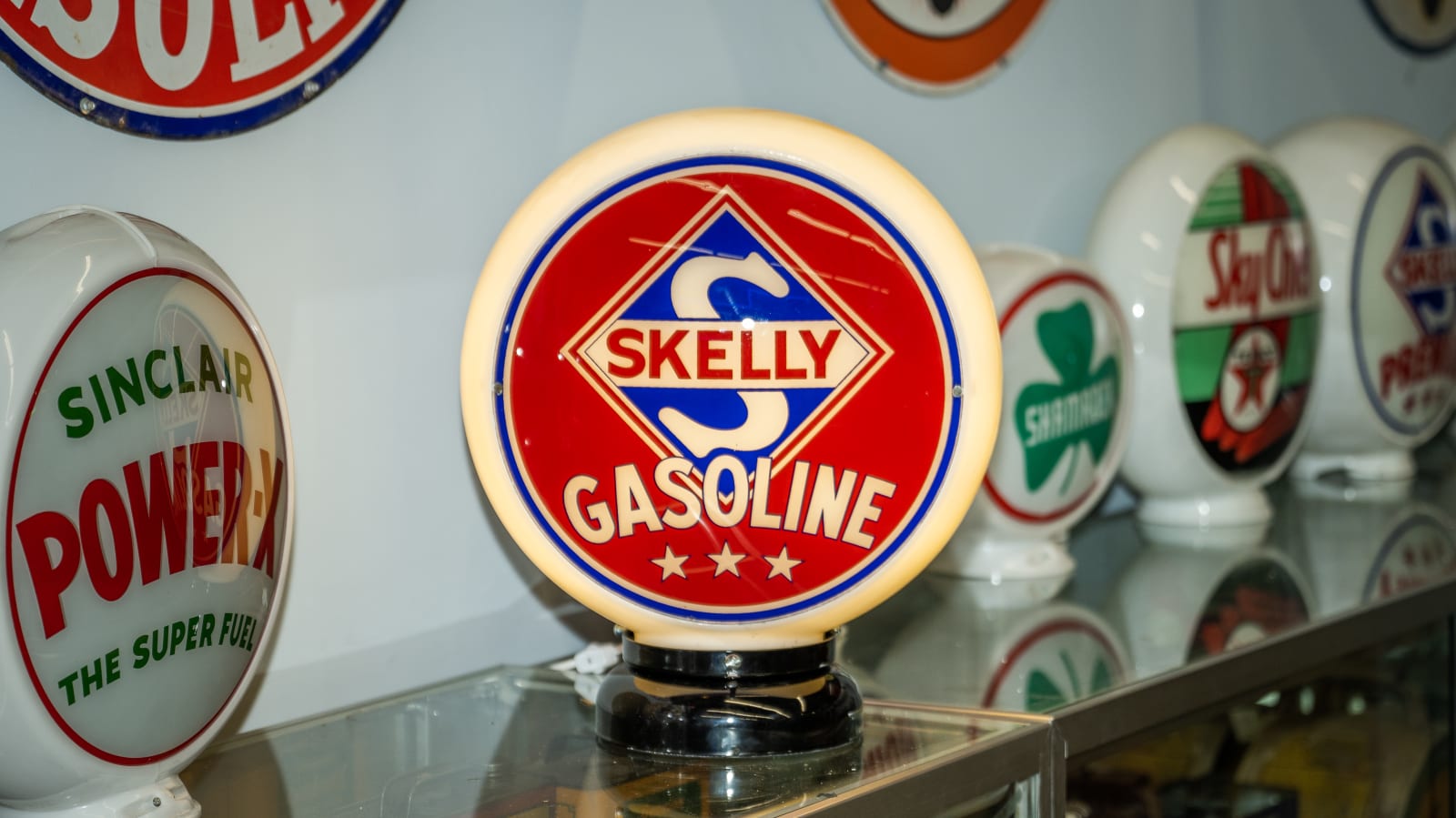 Skelly Gas Pump Globe at The World’s Largest Road Art Auction 2023 as ...