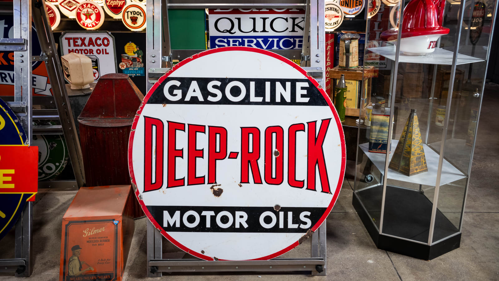1930s Deep-Rock Gasoline Motor Oils Double-Sided Porcelain Sign at The ...