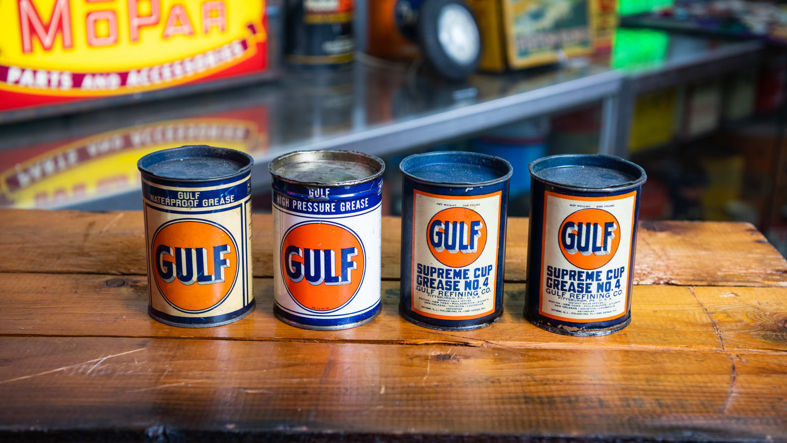 Gulf Grease 1-Lb. Grease Cans at The World’s Largest Road Art Auction ...