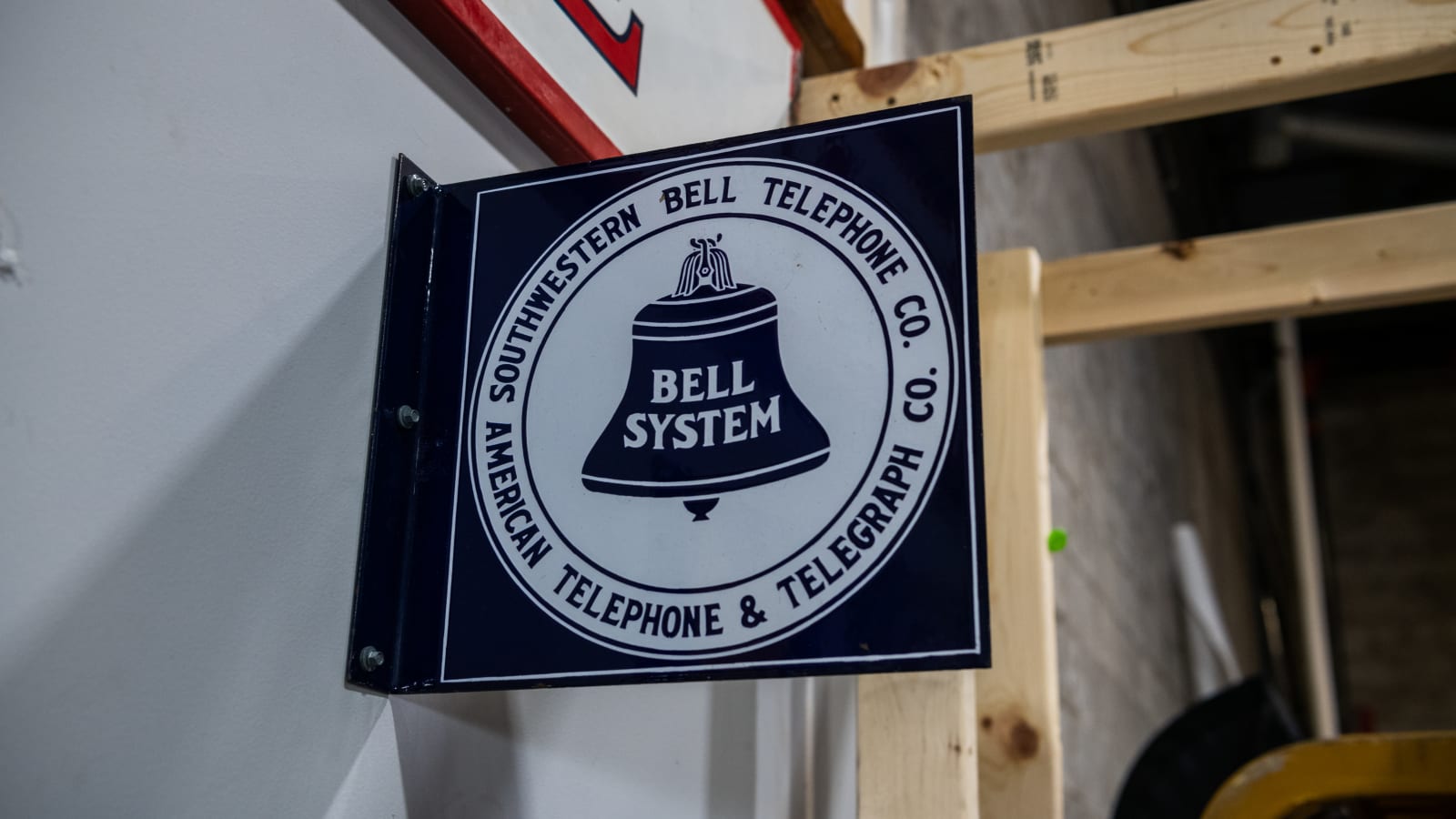 1940s Bell Telephone Systems Porcelain Flange Sign at The World’s ...