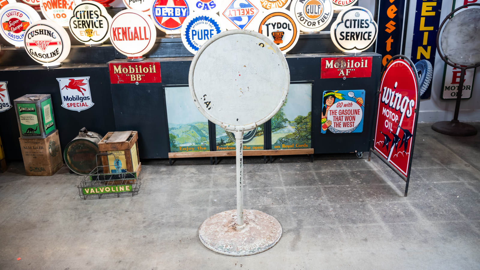 Pennzoil Double-Sided Porcelain Lollipop Curb Sign at The World’s ...