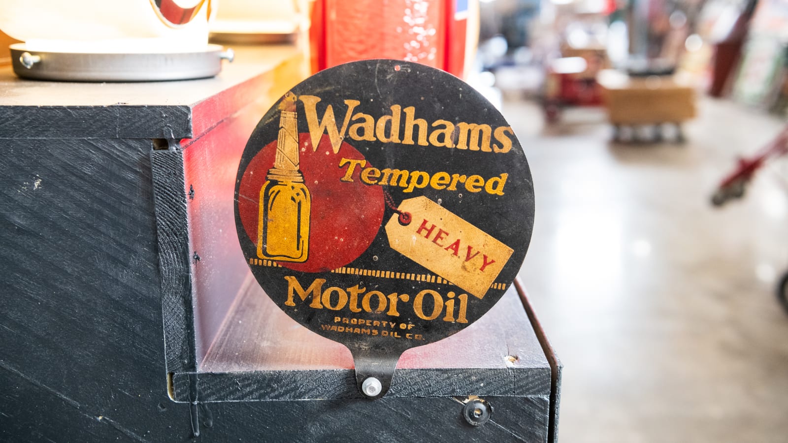 Wadhams Tempered Motor Oil Double-Sided Tin Sign at The World’s Largest ...