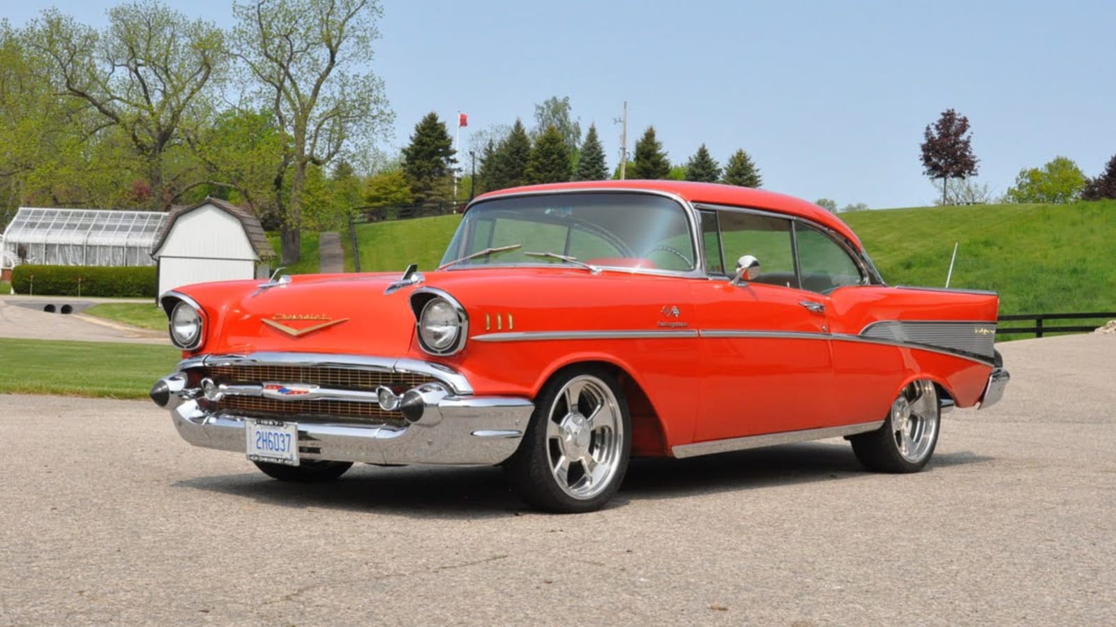1957 Chevrolet Bel Air Custom at Harrisburg 2023 as F77 - Mecum Auctions