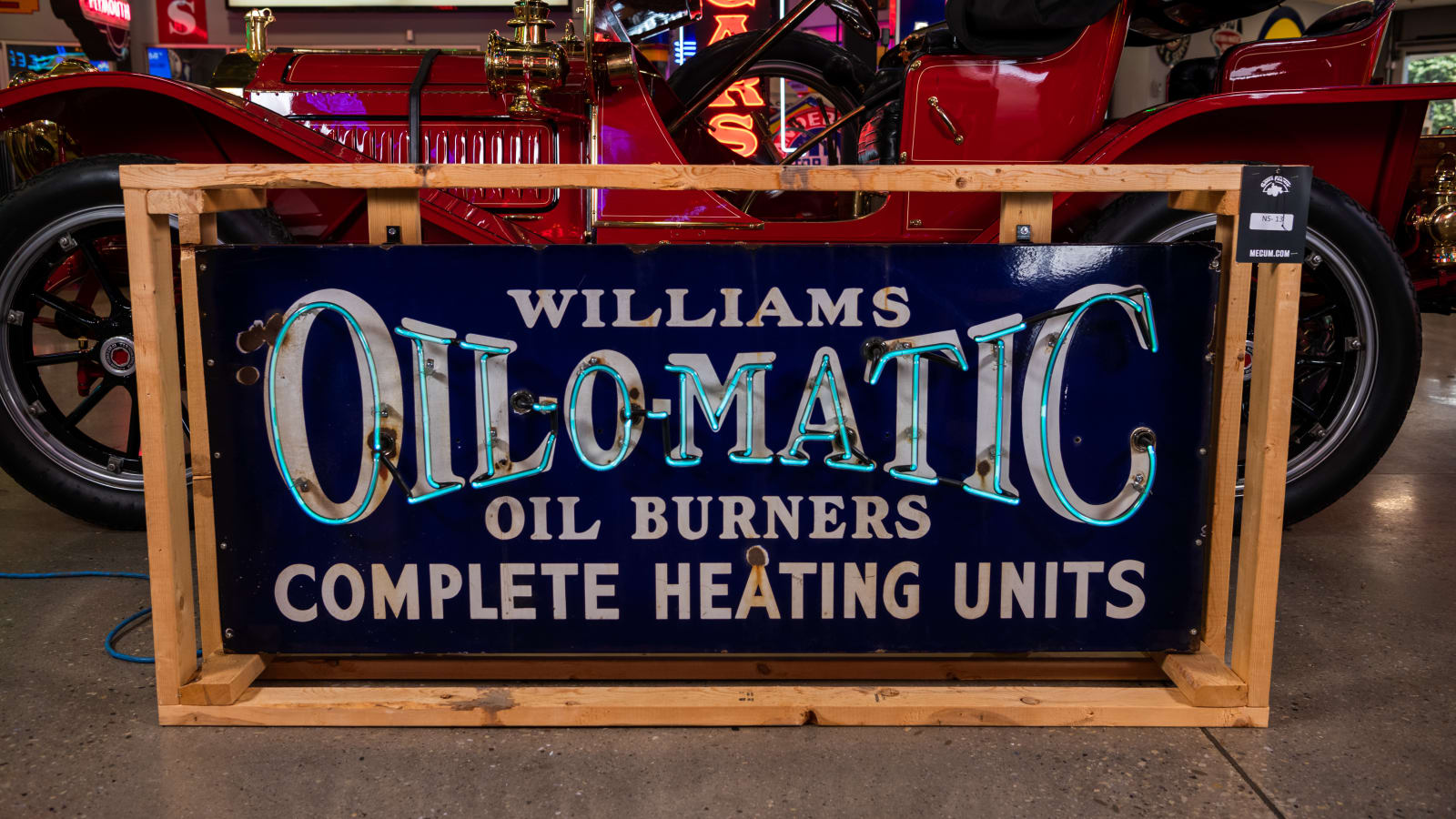 Oil-O-Matic Single-Sided Porcelain Neon Sign at The World’s Largest ...