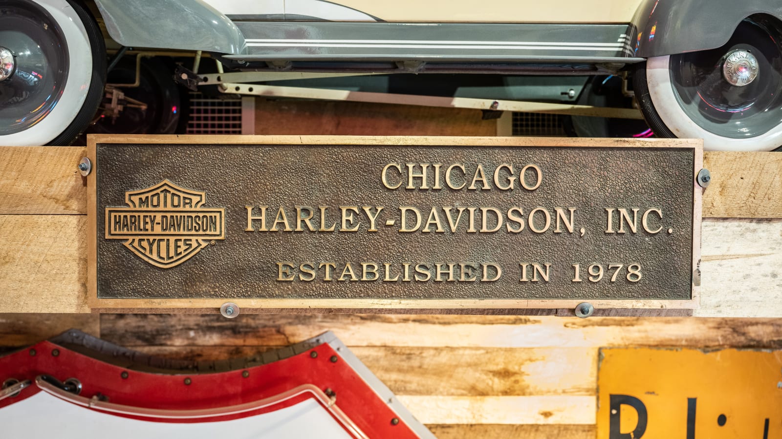 1978 Harley-Davidson Building Placard at The World’s Largest Road Art ...