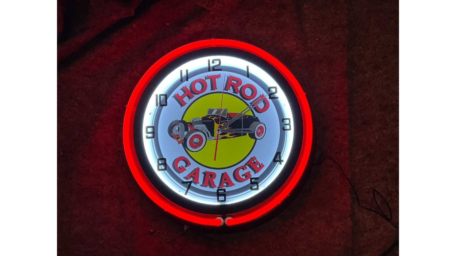 Hot Rod Garage Neon Clock at The World’s Largest Road Art Auction 2023 ...