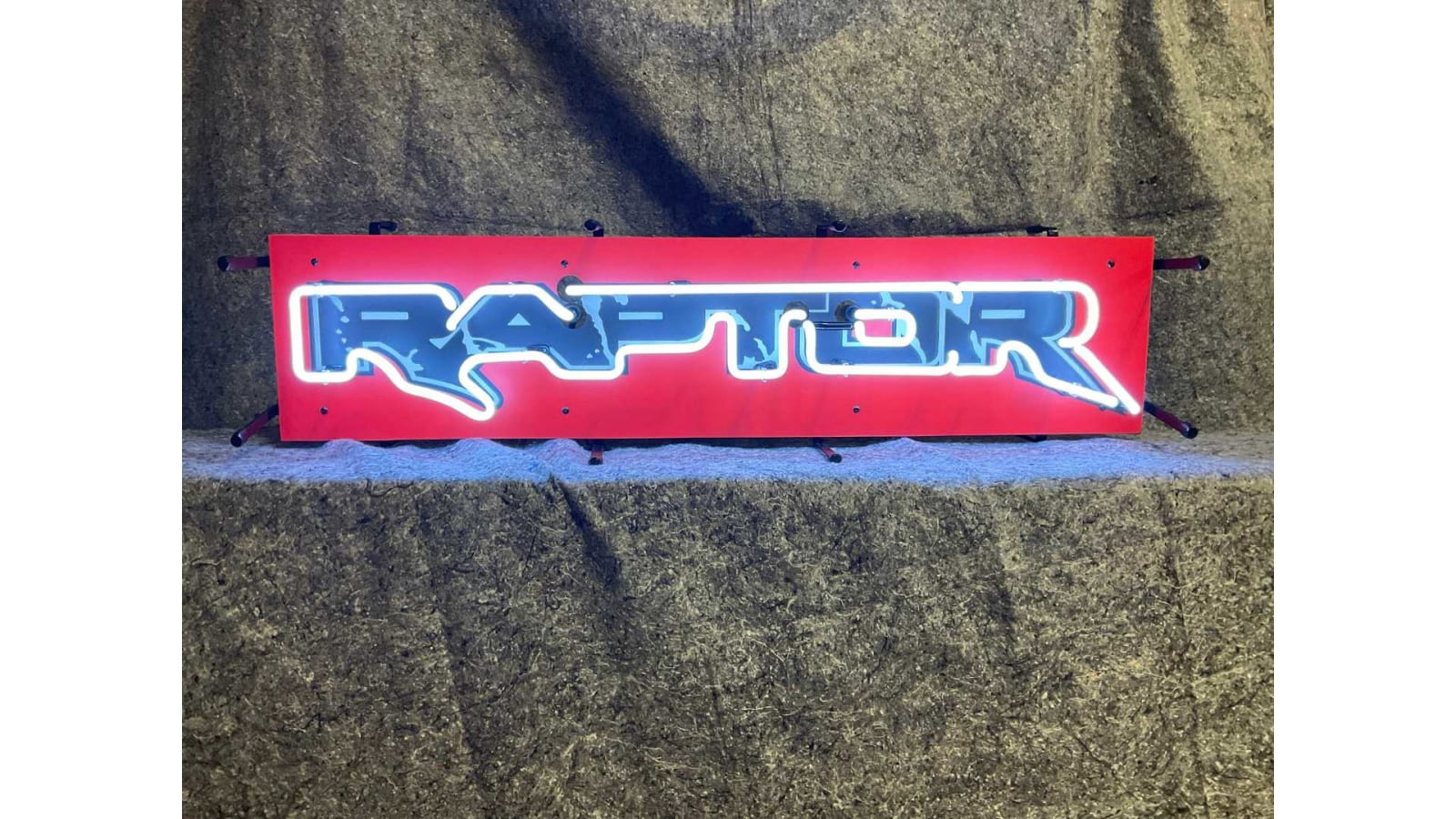 Raptor Single-Sided Neon Sign at The World’s Largest Road Art Auction ...