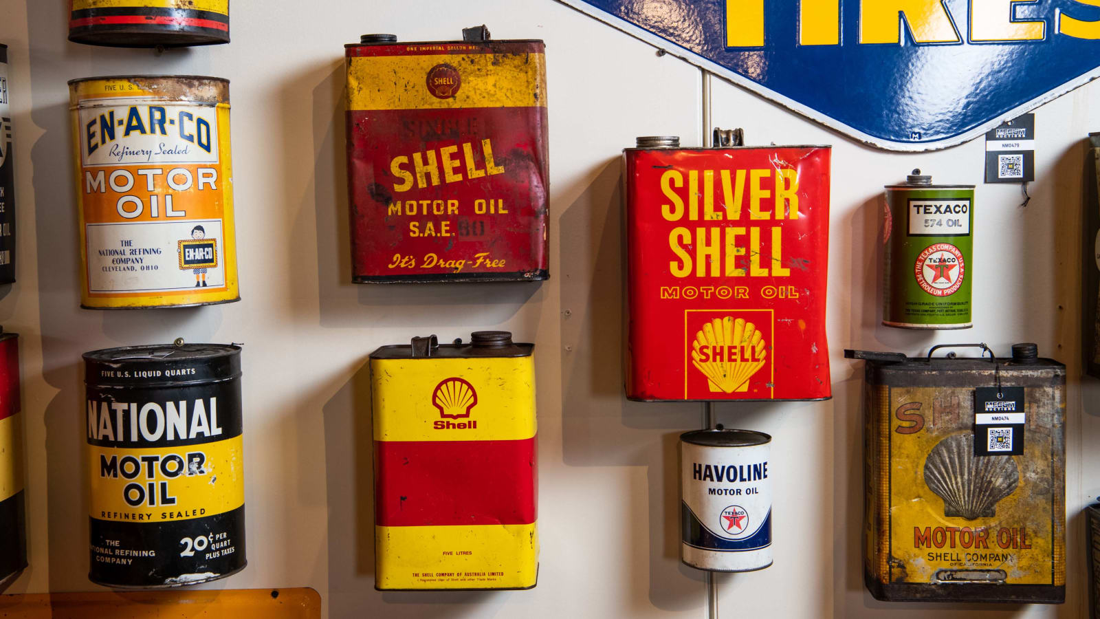 Shell Motor Oil Cans, Lot of 3 at From the John Parham Estate ...