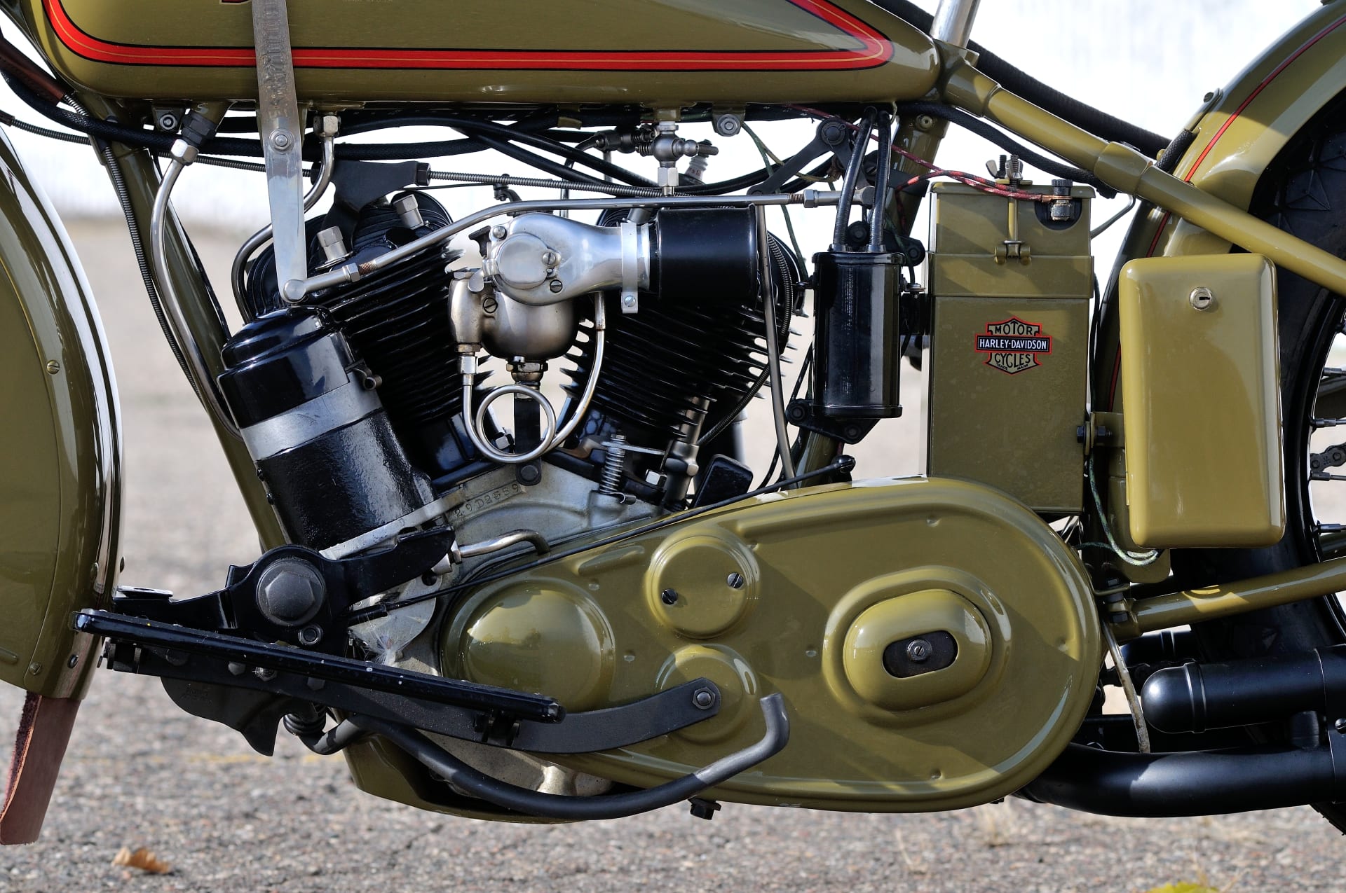 1929 Harley-Davidson Model D 45 at Chicago Motorcycles 2016 as S75 ...