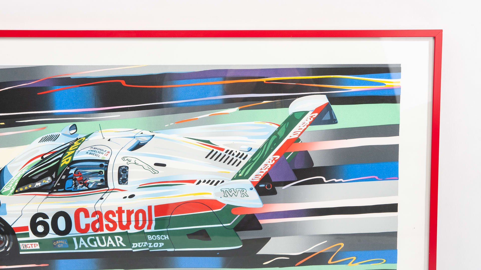 1988 Daytona 24hr Race, Serigraph 37x19 at Kissimmee Road Art 2019 as ...