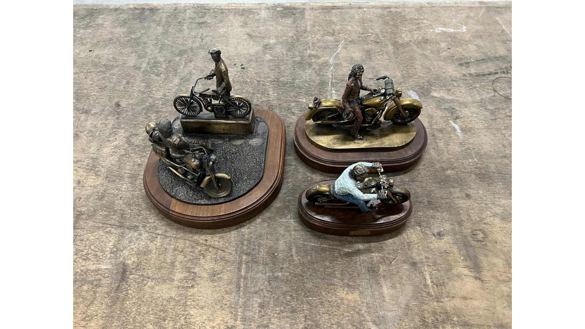 Bronze Motorcycle Statues, Lot of 3 at Las Vegas Motorcycles 2023 ...