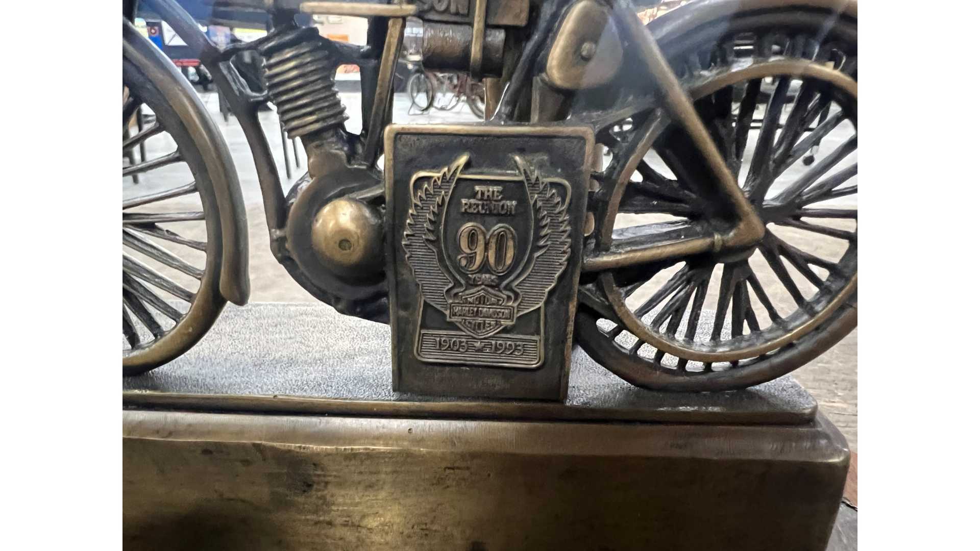 Bronze Motorcycle Statues, Lot of 3 at Las Vegas Motorcycles 2023 ...